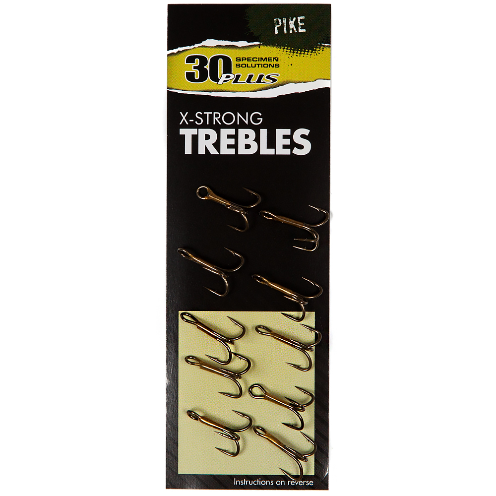30Plus X-Strong Treble Hooks