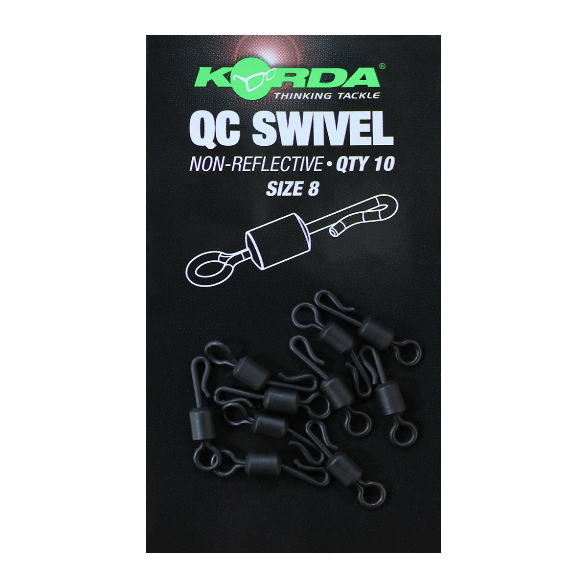 Korda Quick Change Swivel Size 8 | Terminal Tackle | Angling Direct