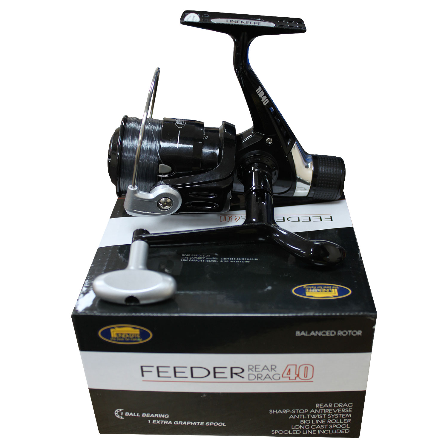 Lineaeffe Feeder Rear Drag Reel Pre Loaded With Mono