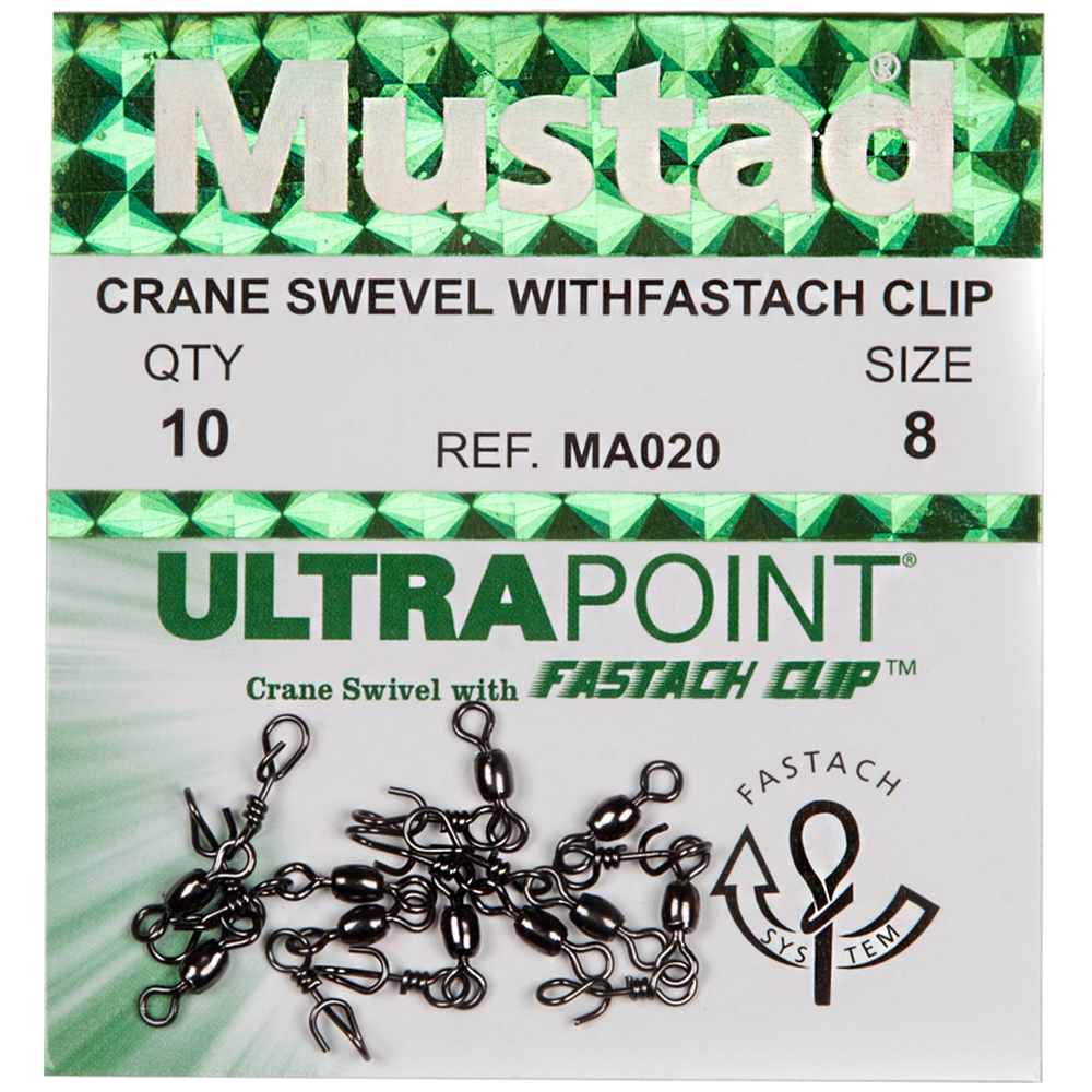 Mustad Crane Swivel With Fastach Clip