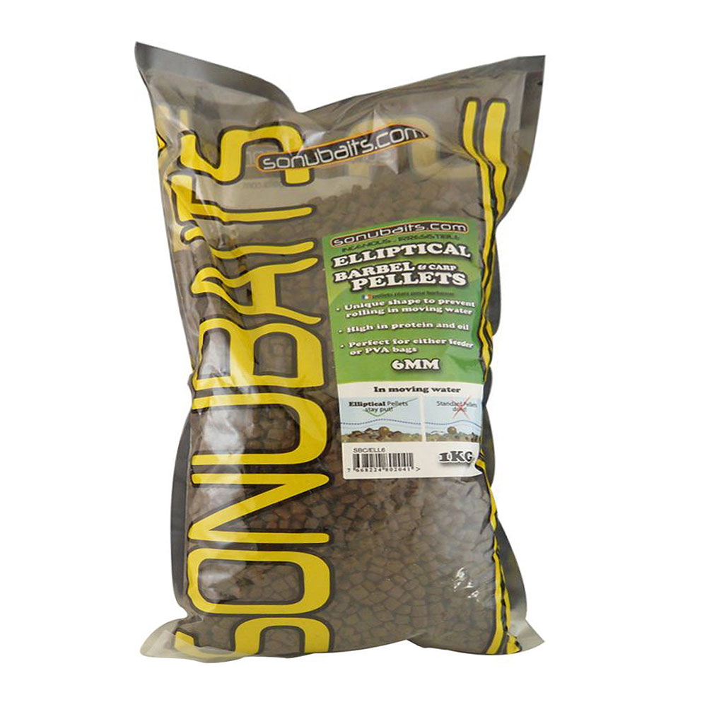 SonuBaits Barbel & Carp Elliptical Feed Pellets