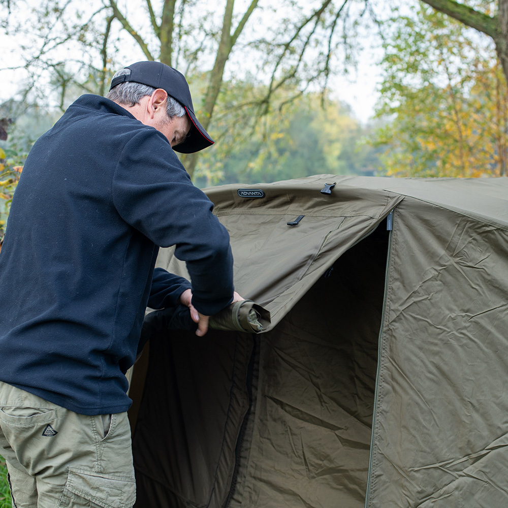 Advanta Peak Bivvy 1 Man V2 Overwrap|Carp Fishing Tackle|Angling Direct|