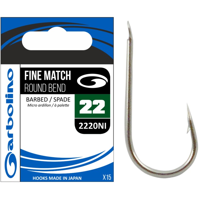 Garbolino Competition Fine Match Round Bend Hooks