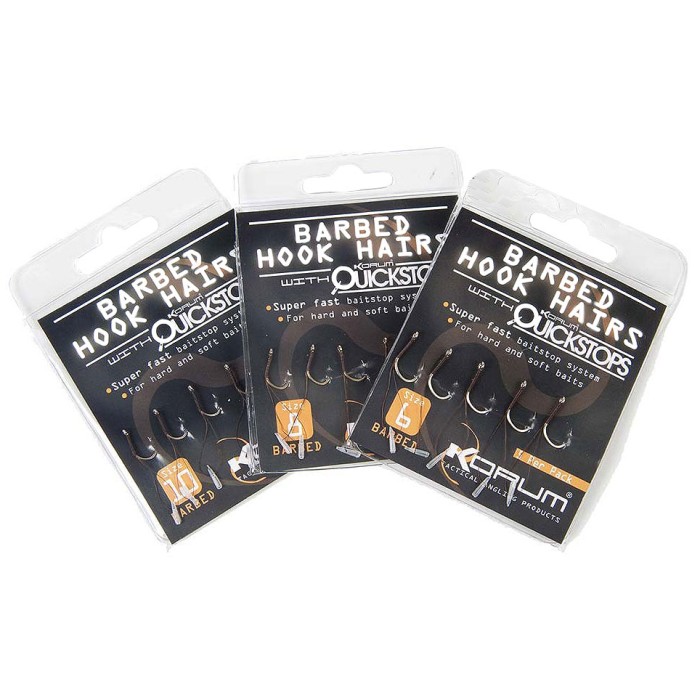 Korum Hook Hairs with Quickstops