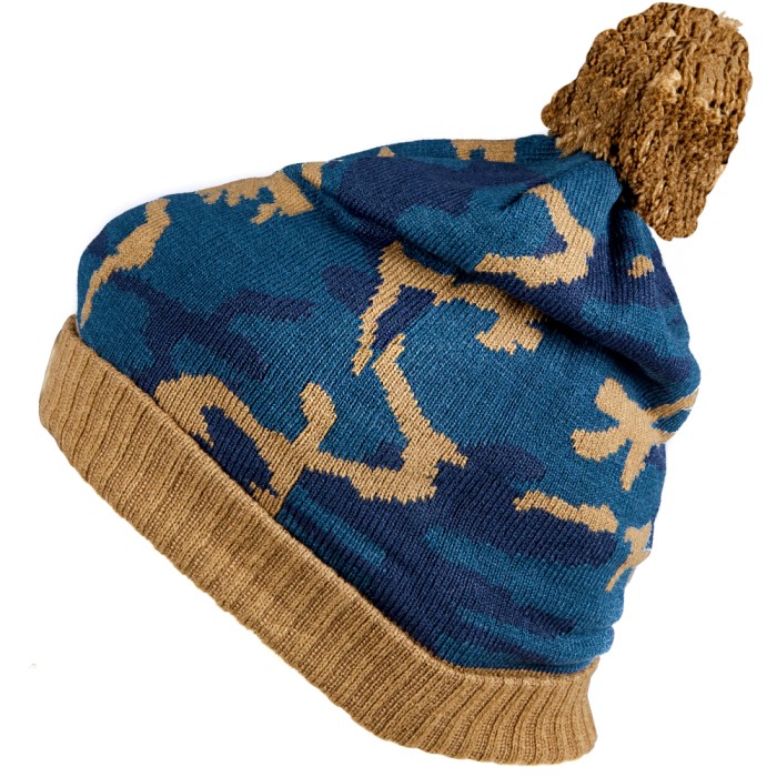 camo bobble hat