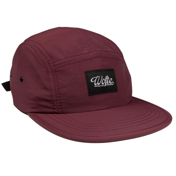 Wofte Maroon Nylon 5 Panel
