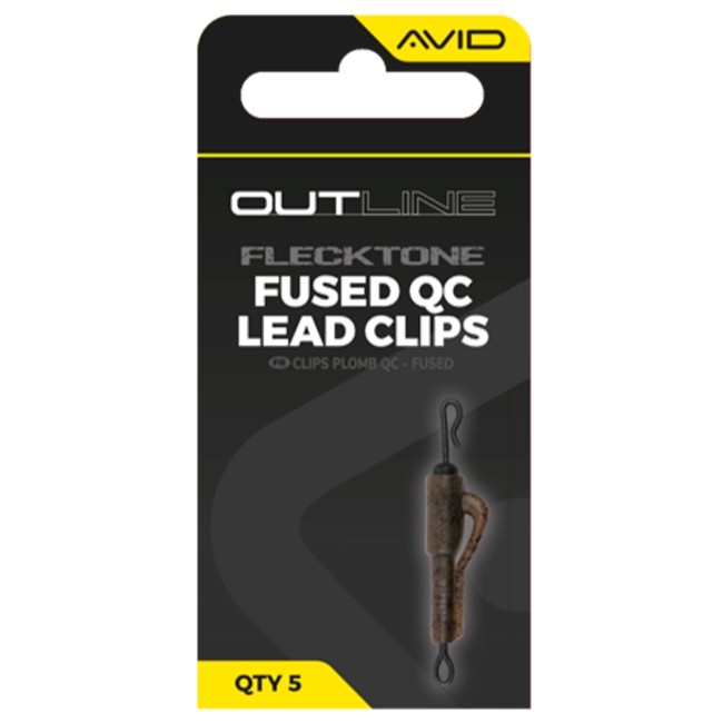 Avid Carp Outline FleckTone Fused QC Lead Clips
