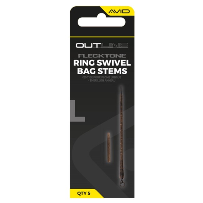 Avid Carp Outline FleckTone Long Bag Stem - Ring Swivel