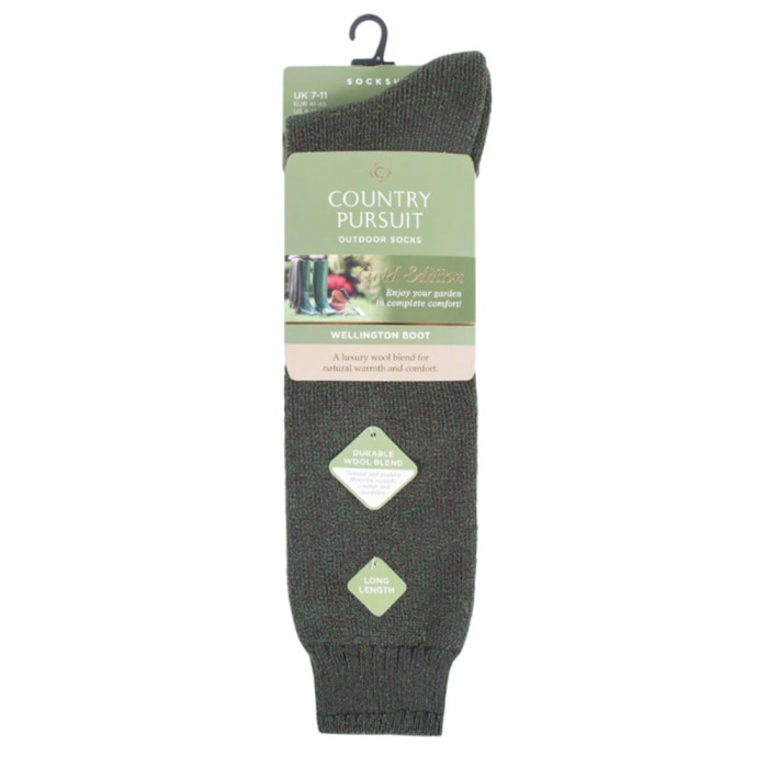 Country Pursuits Wellington Boot Socks - Green