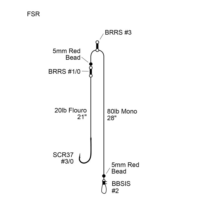 Cox & Rawle Specialist Fluoro Smooth Hound Rig