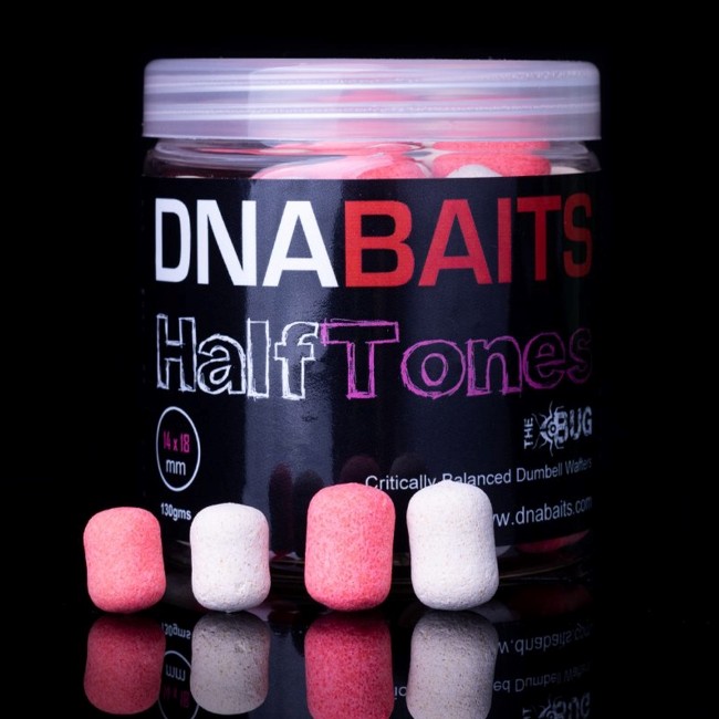 DNA Baits Half Tones Dumbell Wafters Pink / White - The Bug