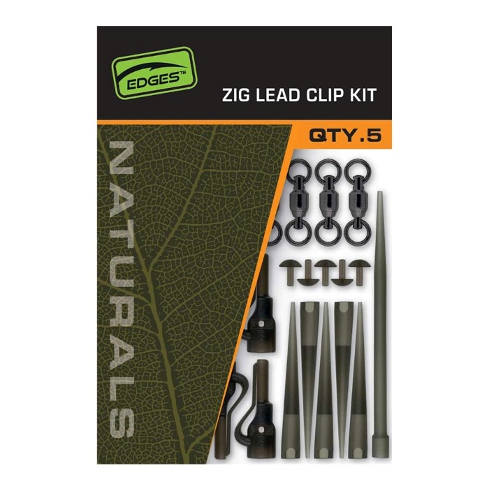 Fox Edges Naturals Zig Lead Clip Kit