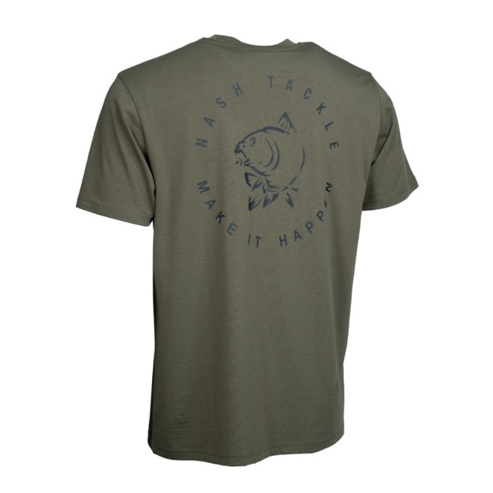 Nash Make It Happen Carp Logo T Shirt Green|Carp fishing T-Shirts ...