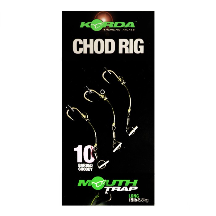 Korda Ready tied Chod Rigs - Long | Angling Direct