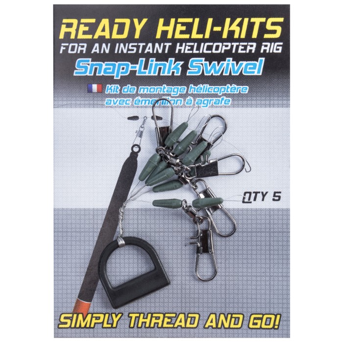Korum Ready Heli-Kits - Snaplink Swivel