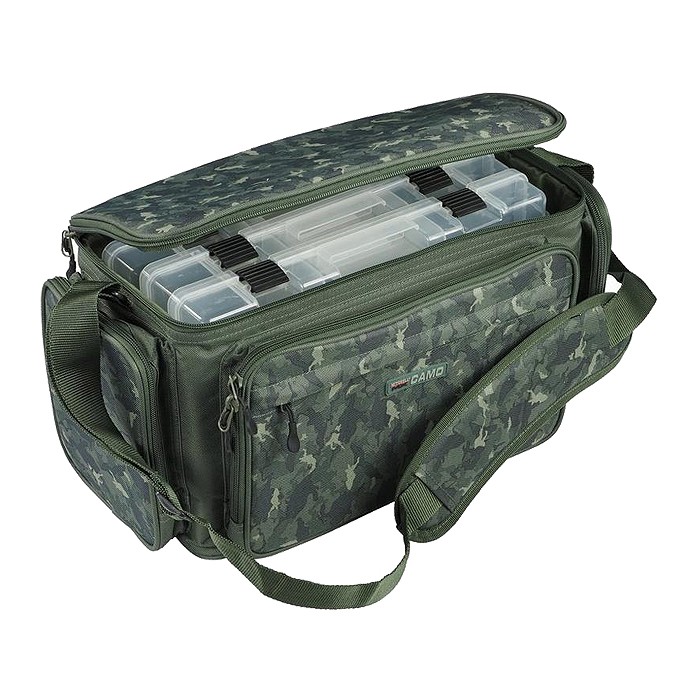 Mitchell MX Camo Tackle Bag Large Plus 3 | Fishing Luggage | Angling Direct