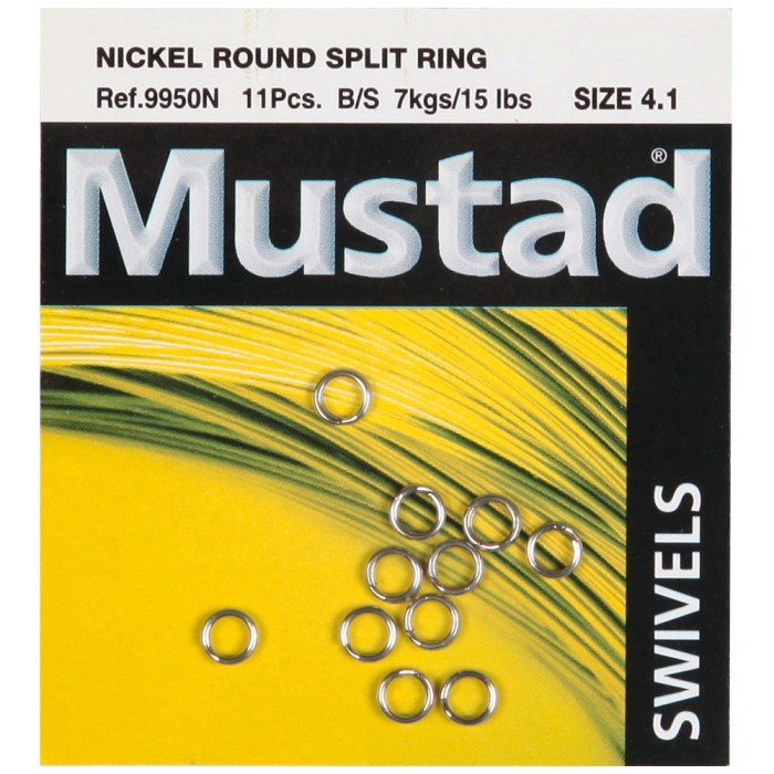Mustad Nickel Split Ring