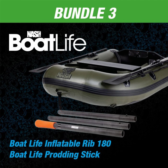 Nash Boat Life Inflatable RIB 180 Bundle Exclusively UK Only