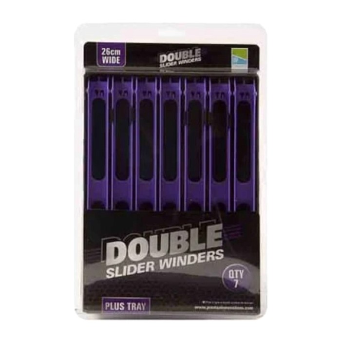 Preston Double Slider Winders In A Tray - Purple