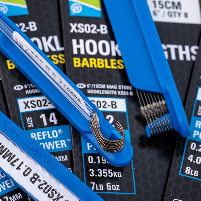Preston XS02-B Mag Store Hooklength - Barbless
