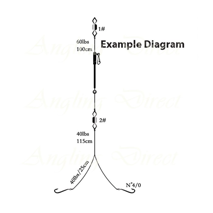 Greys Uptide Cod 4/0 Wishbone Rig | Angling Direct