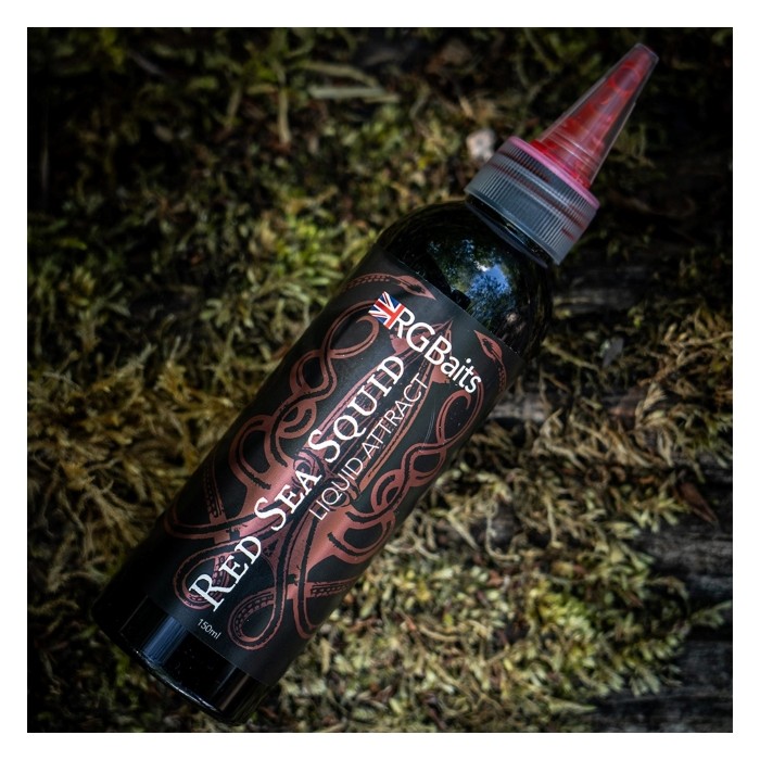 RG Baits Red Sea Squid Liquid Attract 150ml - Pinky / Red