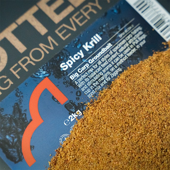 Spotted Fin Spicy Krill Big Carp Fishing Groundbait 2kg