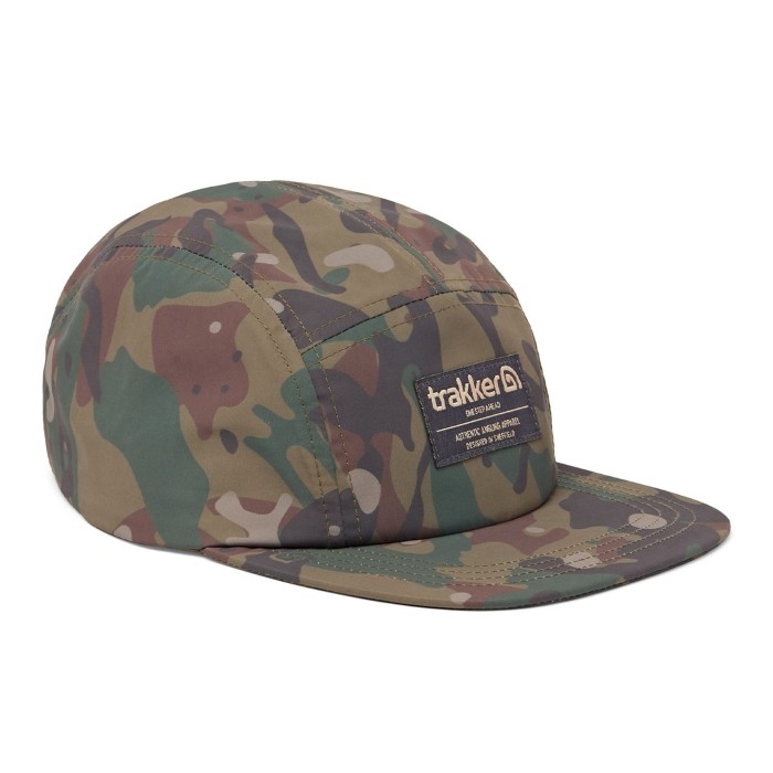 Trakker TechPro Camo 5 Panel Cap | Carp Fishing Caps | Angling Direct