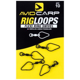 Avid Carp Rig Loops Flexi Ring Swivel