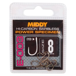 Middy E003 Power+ Barbless Hooks