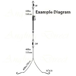 Greys Uptide Cod 4/0 Wishbone Rig | Angling Direct