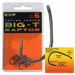 ESP Raptor BIG T Hooks | Angling Direct