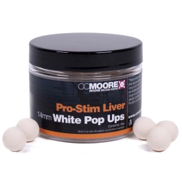 CC Moore Pro-Stim Liver White Pop Ups|Carp Fishing Bait|Angling Direct