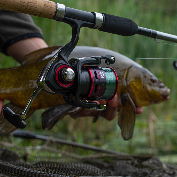 Daiwa 20 Crossfire Reel Black Red | Fishing Reel | Angling Direct