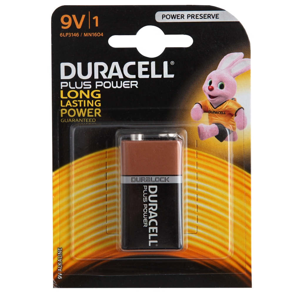 Duracell Power Plus Batteries 9V