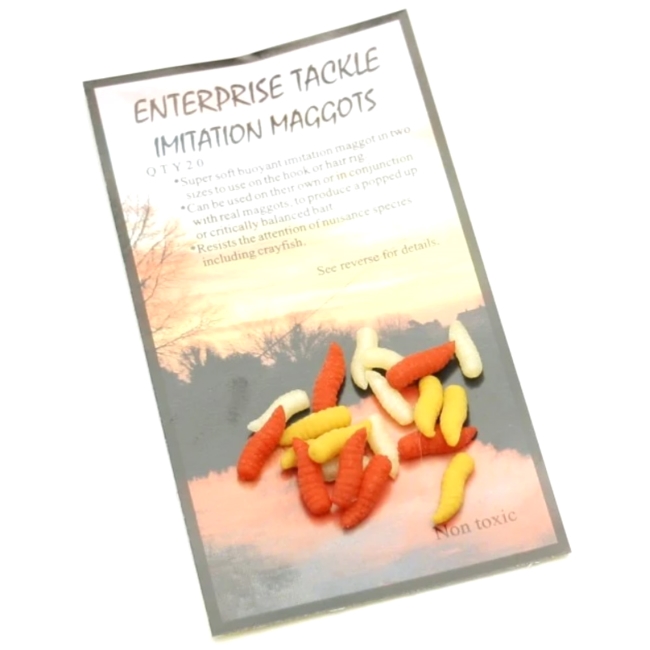 Enterprise Imitation Sinking Maggots - White Red Bronze Mixed Pack