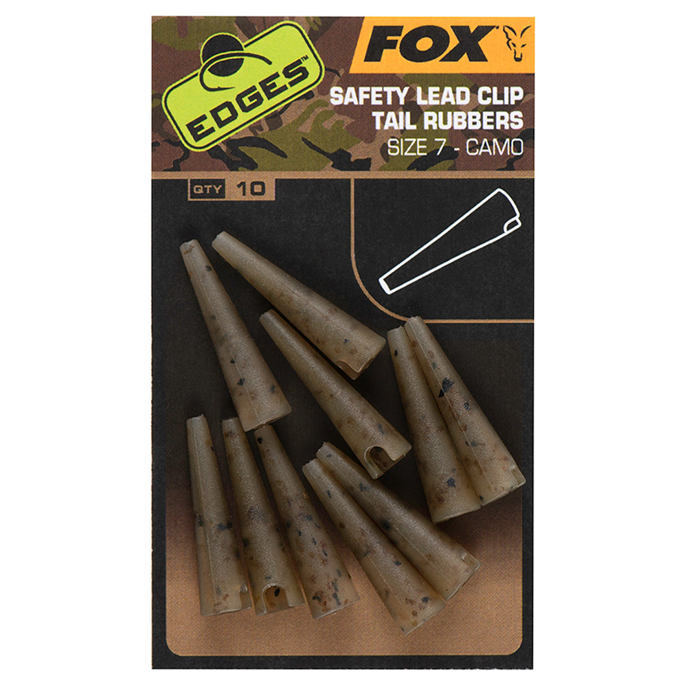Fox Edges Camo Lead Clip Tail Rubbers - Essential Fishing Gear