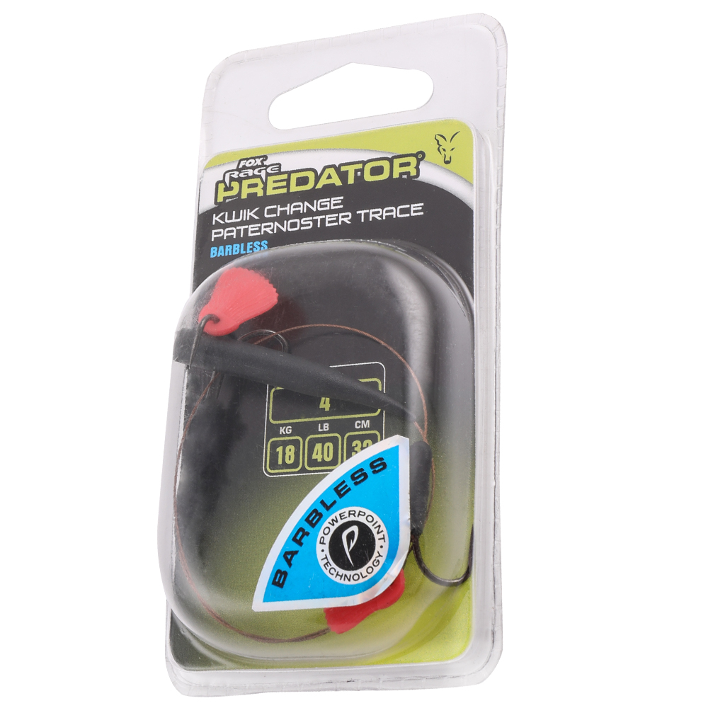 Fox Rage Predator Quick Change Paternoster Trace Barbless