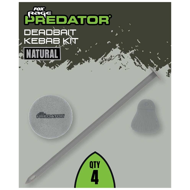 Fox Rage Predator Deadbait Kebab Kit - Natural Grey