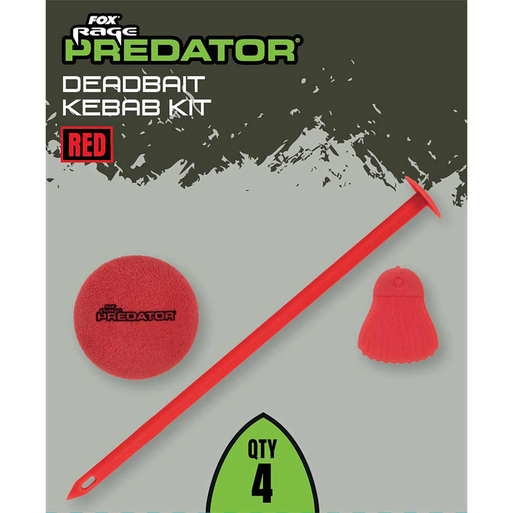 Fox Rage Predator Deadbait Kebab Kit - Red