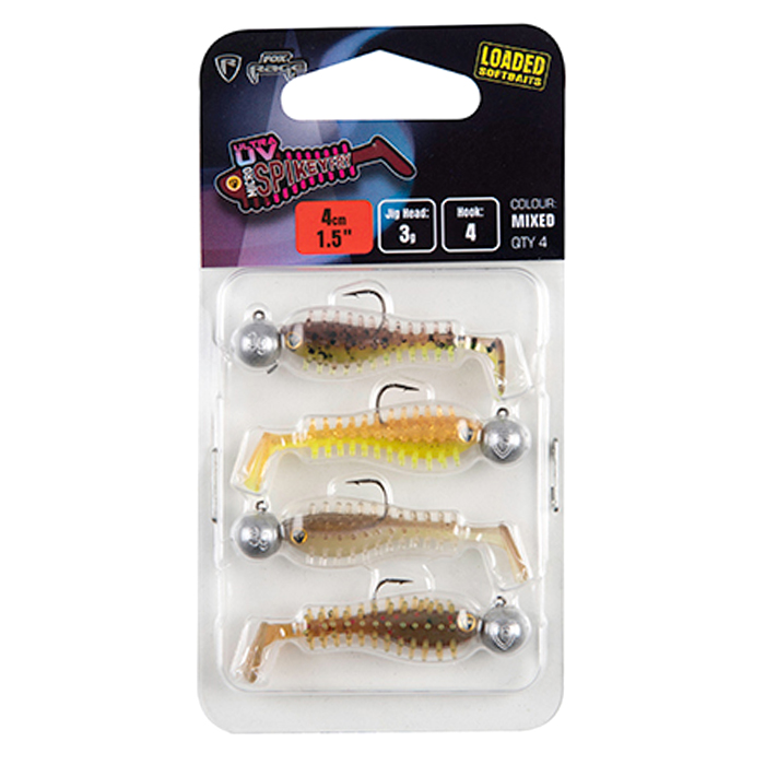 Fox Rage Ultra UV Micro Spikey Fry Mixed Colour Loaded Fishing Lure Pack 3g