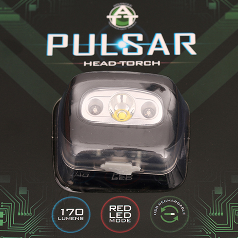ATT Pulsar Head Torch | Lightweight, USB Rechargeable