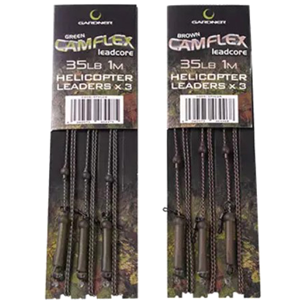 Gardner Camflex Helicopter Leadcore Leaders 35lb Tangle-Free