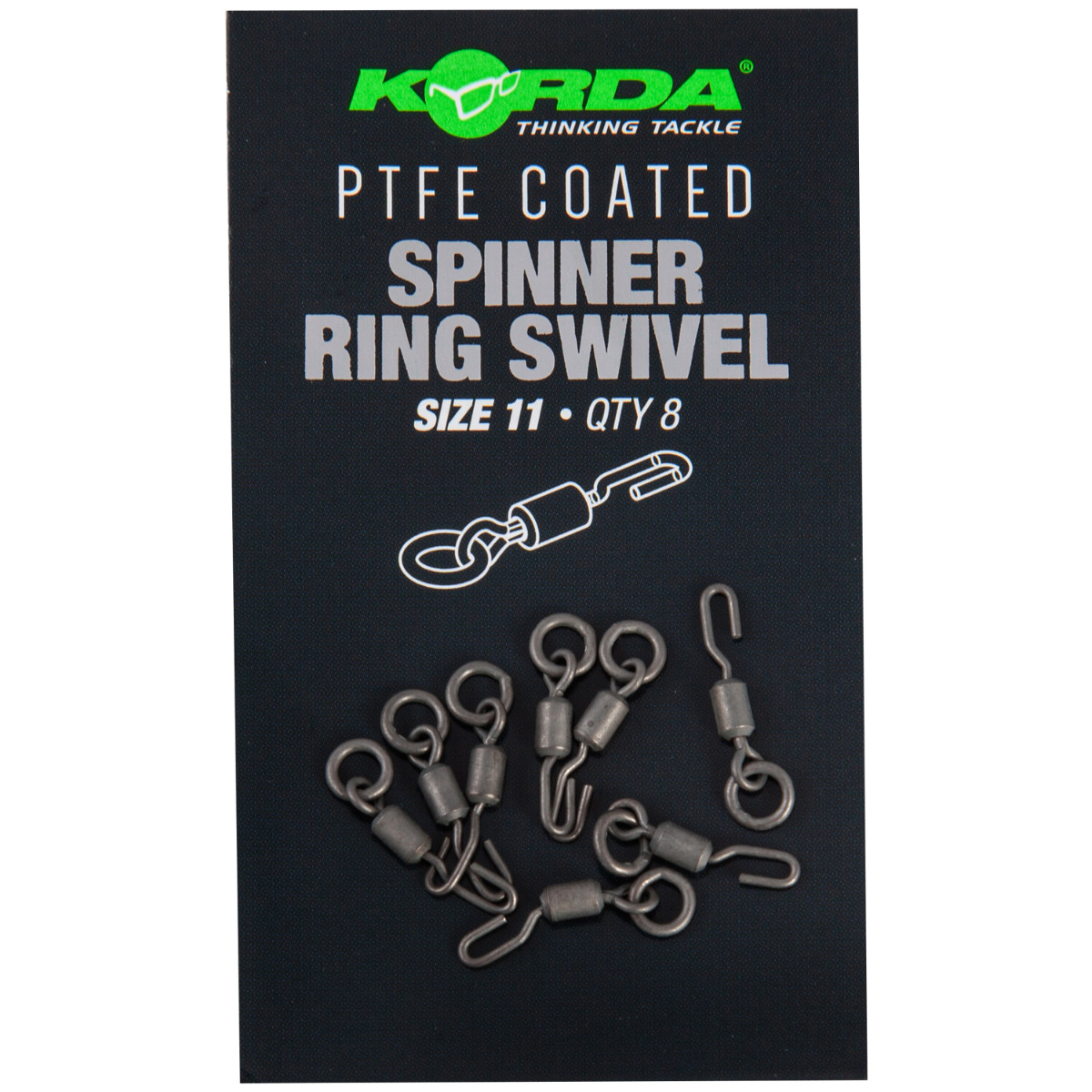 Korda PTFE Coated Spinner Ring Swivel