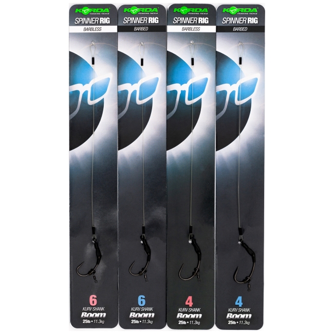 Korda Ready Tied Spinner Rig Kurv Shank