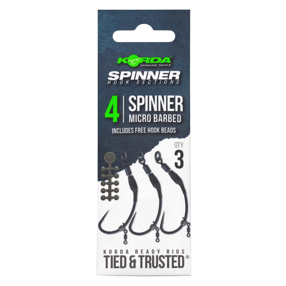 Korda Spinner Rig Hook Sections