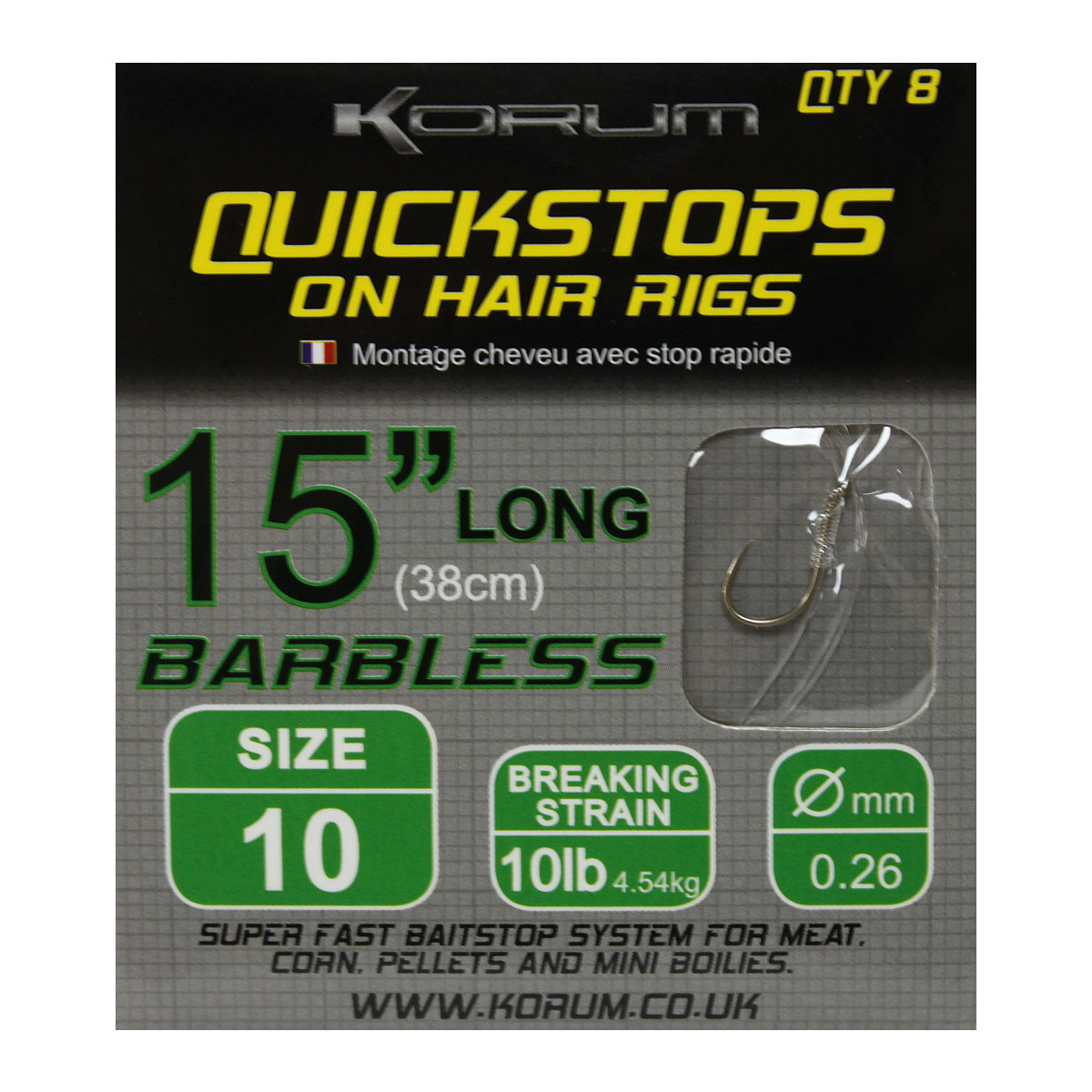 Korum Quickstops on Hair Rigs | Angling Direct