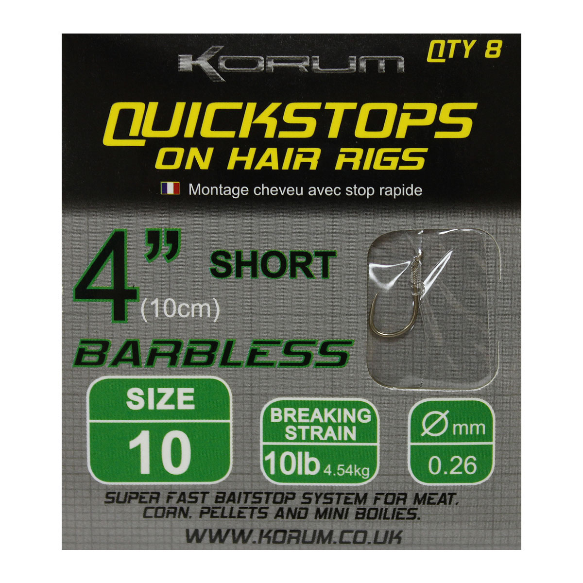 Korum Quickstops on Hair Rigs | Angling Direct
