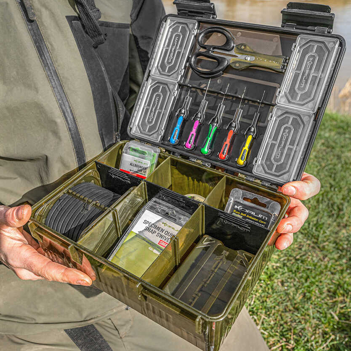 Korum Fully Loaded Fishing Tackle Box | Angling Direct