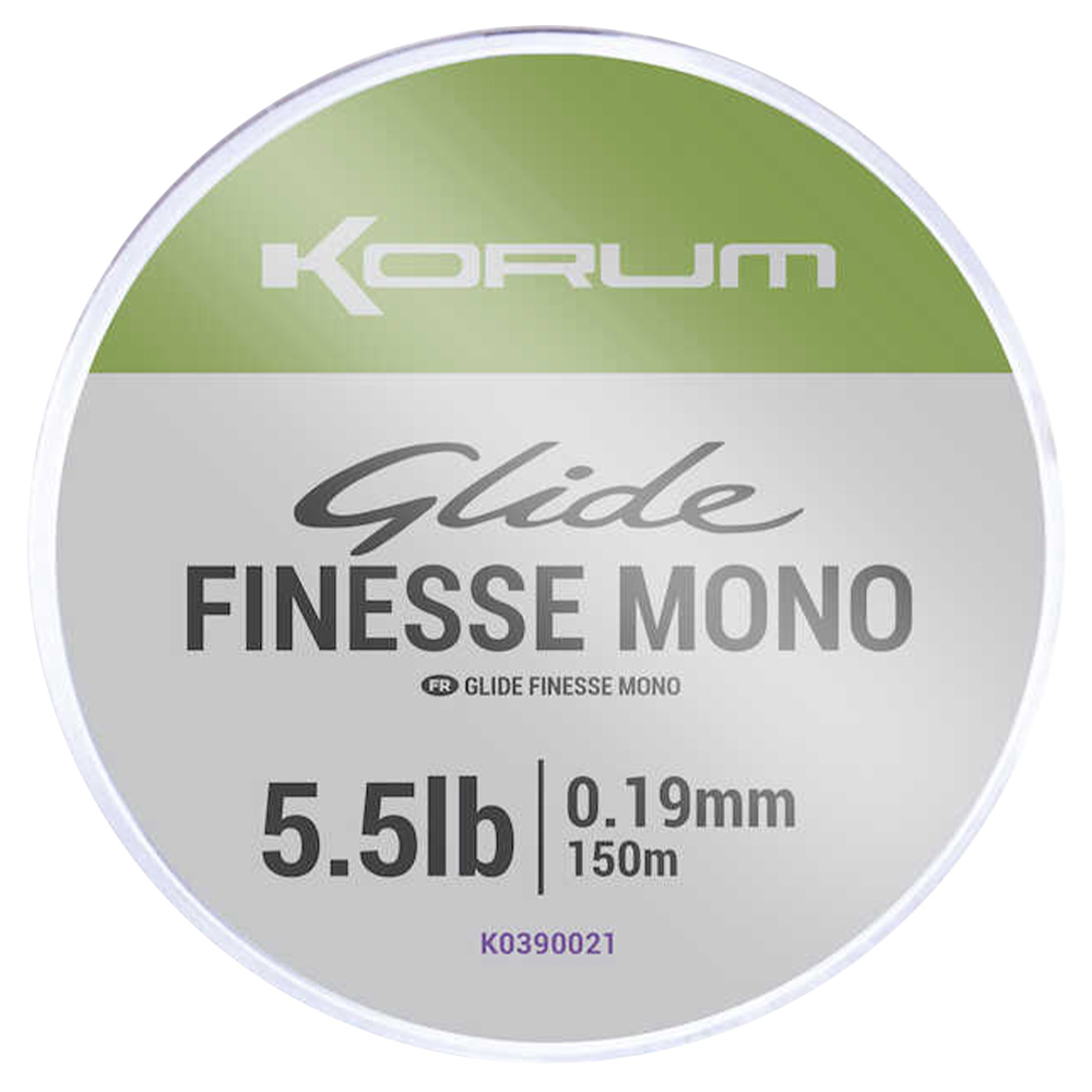 Korum Glide Finesse Mono High-Strength & Abrasion-Resistant
